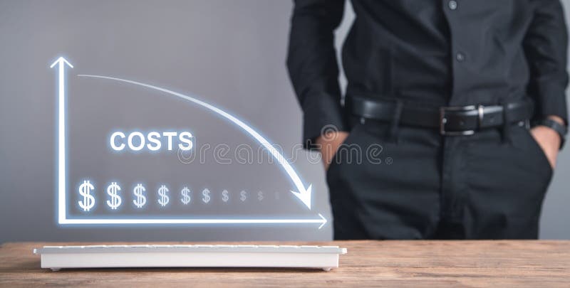 Man Showing Costs Graph. Business Stock Photo - Image of price ...