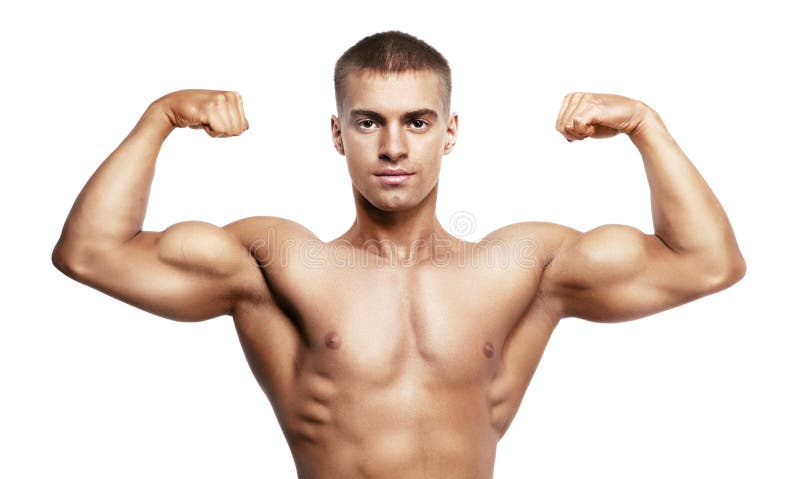 Man showing double biceps stock photo. Image of healthy - 43249182
