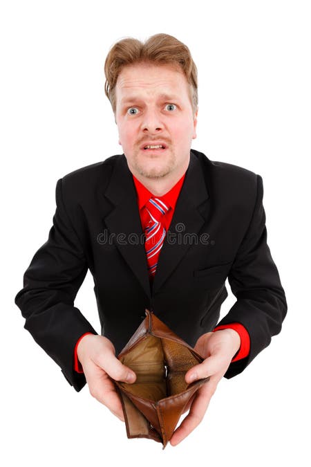 Man showing empty wallet stock image. Image of wallet - 17362963