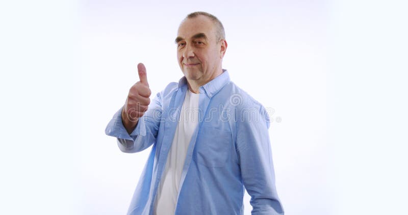 Man Showing a Gesture Class with One Hand. Isolated on White. Stock ... Man Showing a Gesture Class with One Hand. Isolated on White. Stock ...