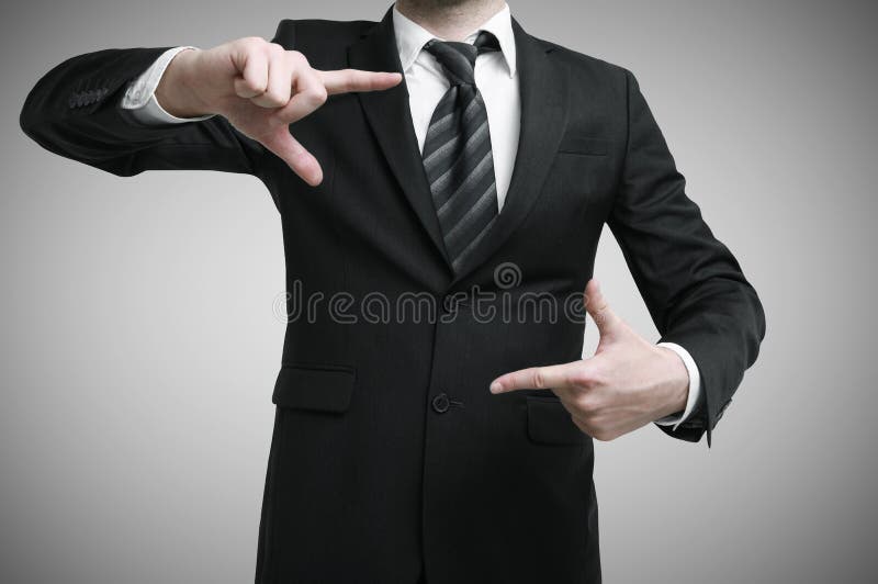 Man showing hand square stock photo. Image of caucasian - 34883630