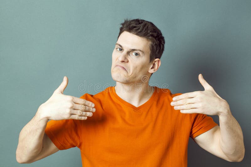Man Showing Himself Hands Low Self Esteem Stock Photos - Free & Royalty ... Man Showing Himself Hands Low Self Esteem Stock Photos - Free & Royalty ...
