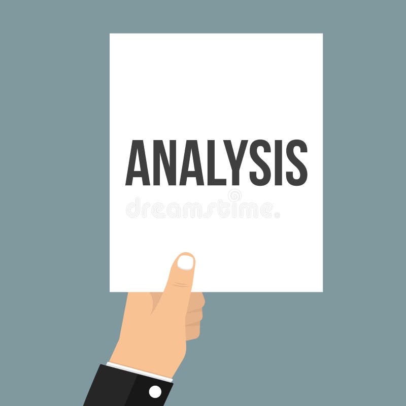 Man Showing Paper ANALYSIS Text Stock Vector - Illustration of ...
