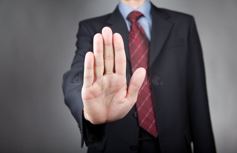 Stop hand sign stock photo. Image of gesture, human, person - 30444288
