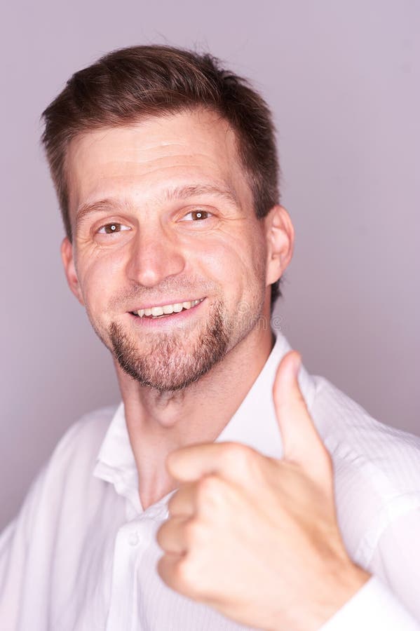 Man shows like stock image. Image of gesturing, face - 43185837