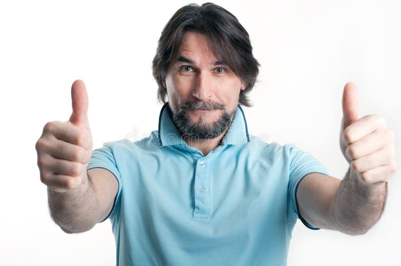 Man shows a sign of okay stock photo. Image of charisma - 28168676