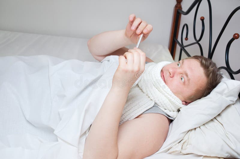 The man is sick stock photo. Image of celsius, immunity - 29465546