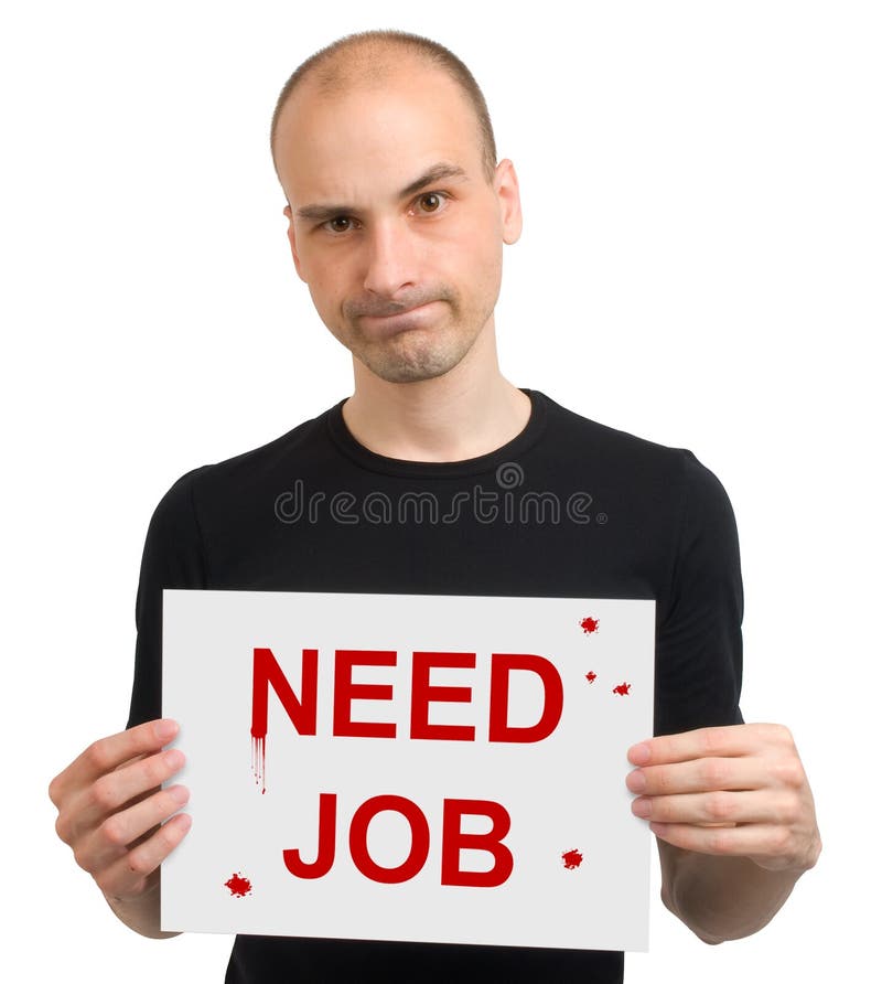Man with a sign stock image. Image of holding, caucasian - 9975875