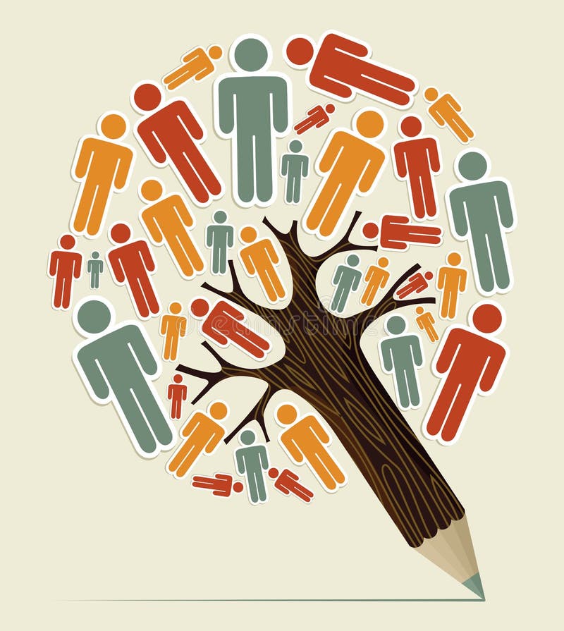 Colorful Solidarity Design Tree Stock Illustrations – 150 Colorful ...