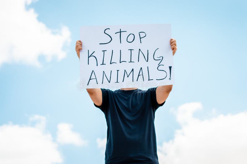 Poster Stop Killing Animals Stock Photos - Free & Royalty-Free Stock ...