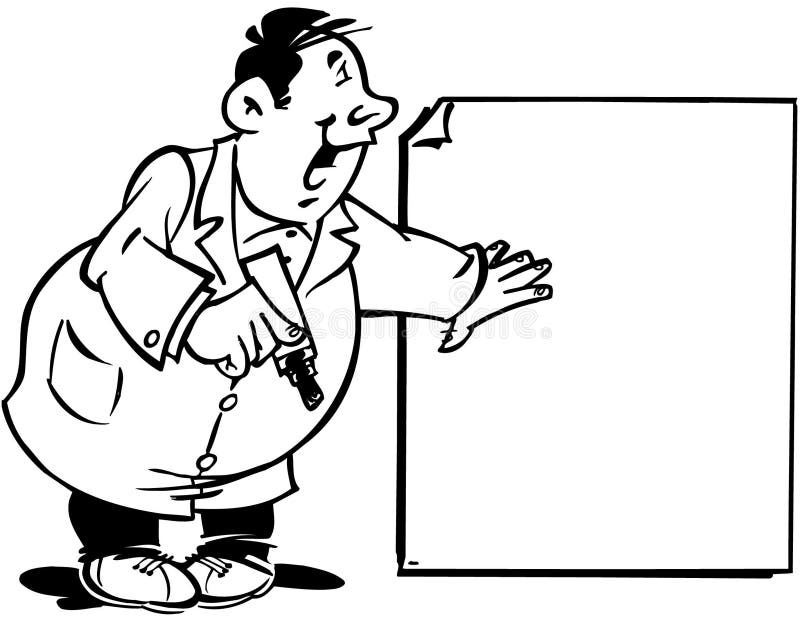 Man with Sign Template Cartoon Vector Clipart Stock Vector ...