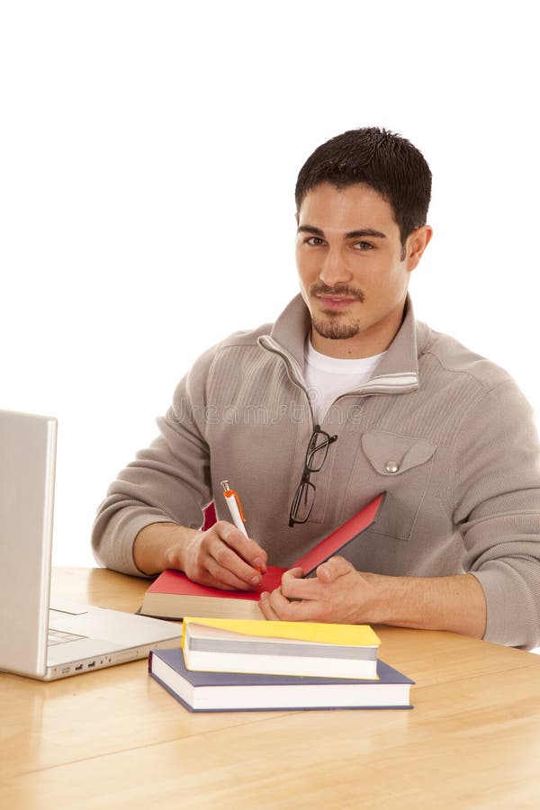 Man signing book stock image. Image of concentration - 19490683