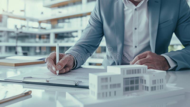 A Professional Signing Important Documents.AI Generated Image Stock ...