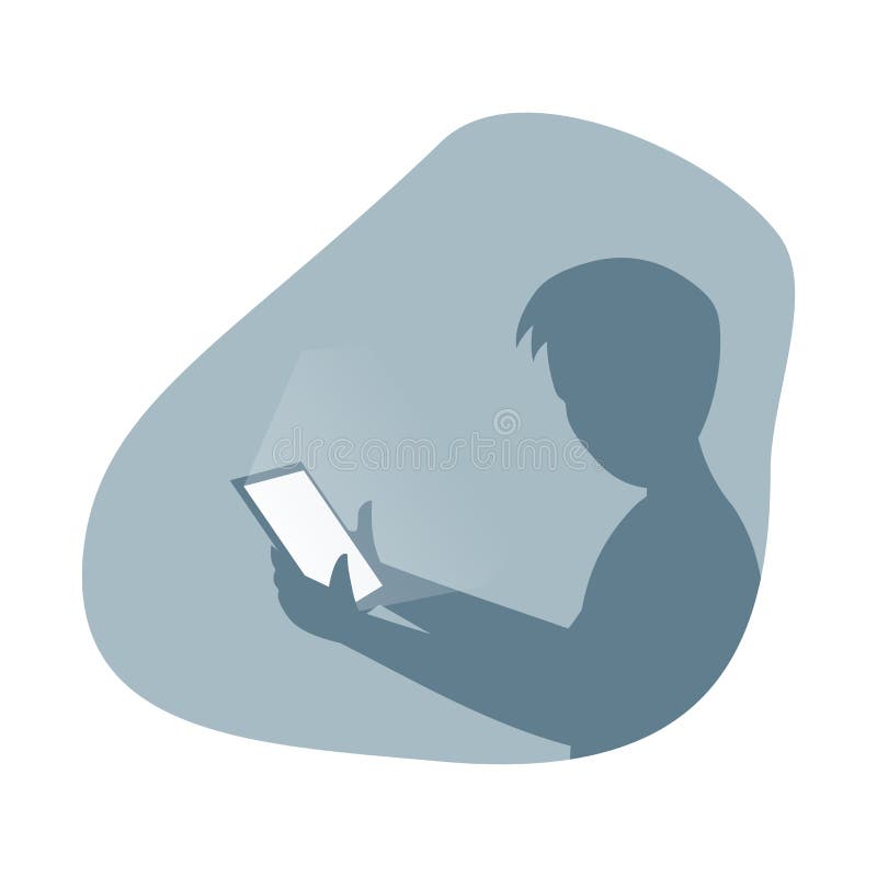 Silhouette Man Holding Phone Vector Stock Illustrations 484