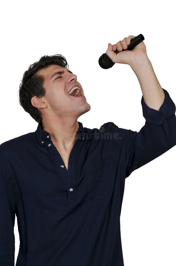 Man Singer stock photo. Image of audio, entertainer, microphone - 81750244