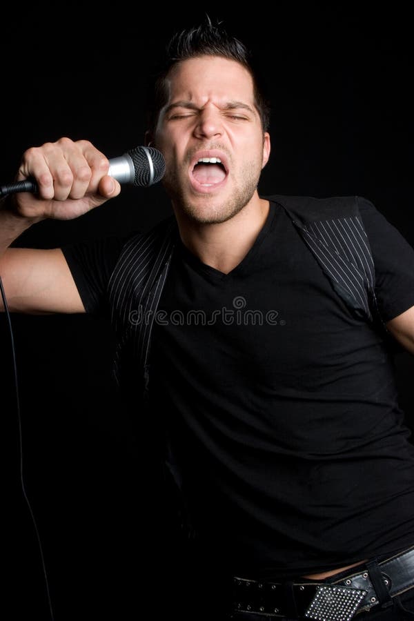 Man Singing stock photo. Image of rocker, holding, teenager - 10706968
