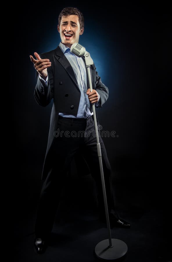 Man singing stock image. Image of passion, caucasian - 35346087