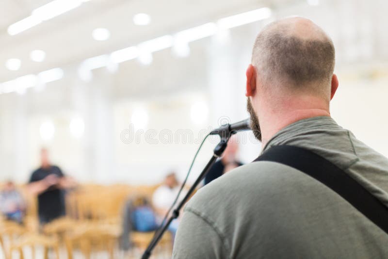 Man Singing and Playing Acoustic Guitar Editorial Stock Photo - Image ...