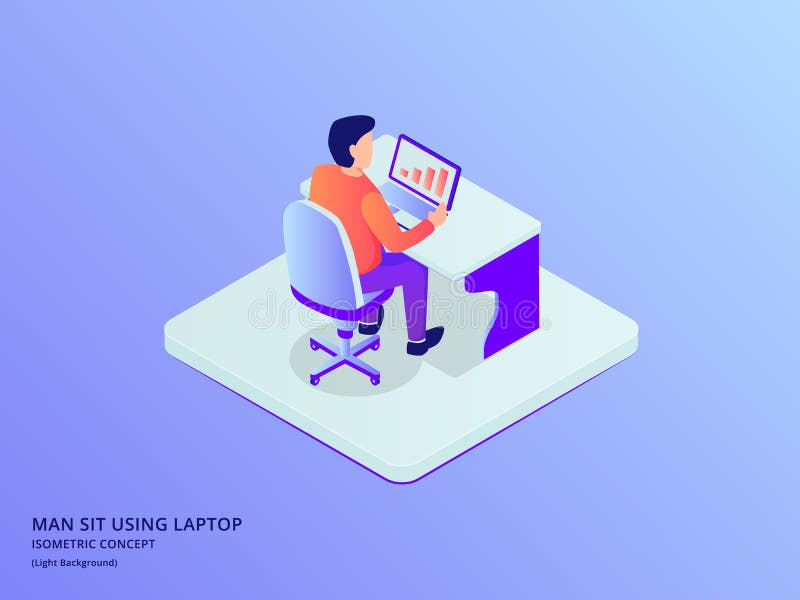 Programmer People Concept Use Laptop And Programming Code Program Icon Spreading With Modern