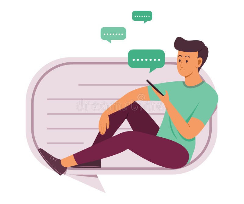 Human Figure Phone Posture Stock Illustrations – 53 Human Figure Phone ...