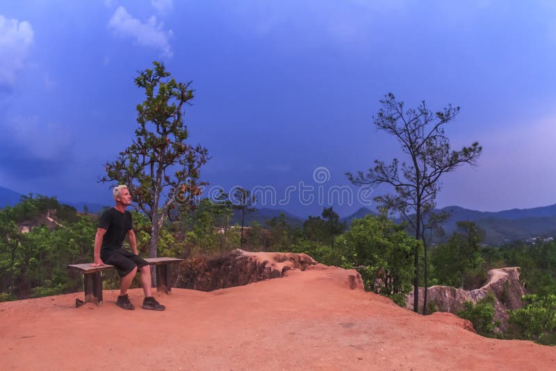 Man looking at view stock photo. Image of looking, adult - 31126344