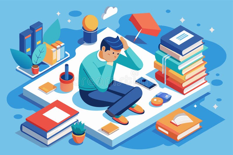 Student Stress Stock Illustrations – 6,068 Student Stress Stock ...