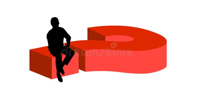 Man Sitting Big Question Mark Stock Illustrations – 146 Man Sitting Big ...
