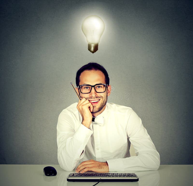 Lightbulb Idea Over Head