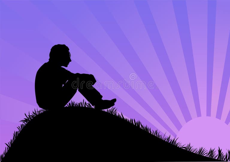 Man Sitting Alone Stock Illustrations – 7,720 Man Sitting Alone Stock ...