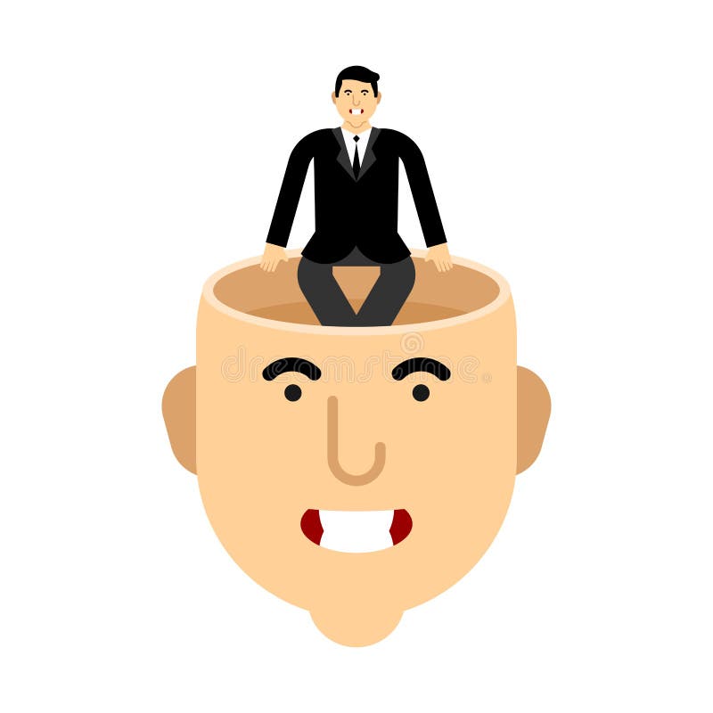 Half Face Half Idea Stock Illustrations – 289 Half Face Half Idea Stock ...