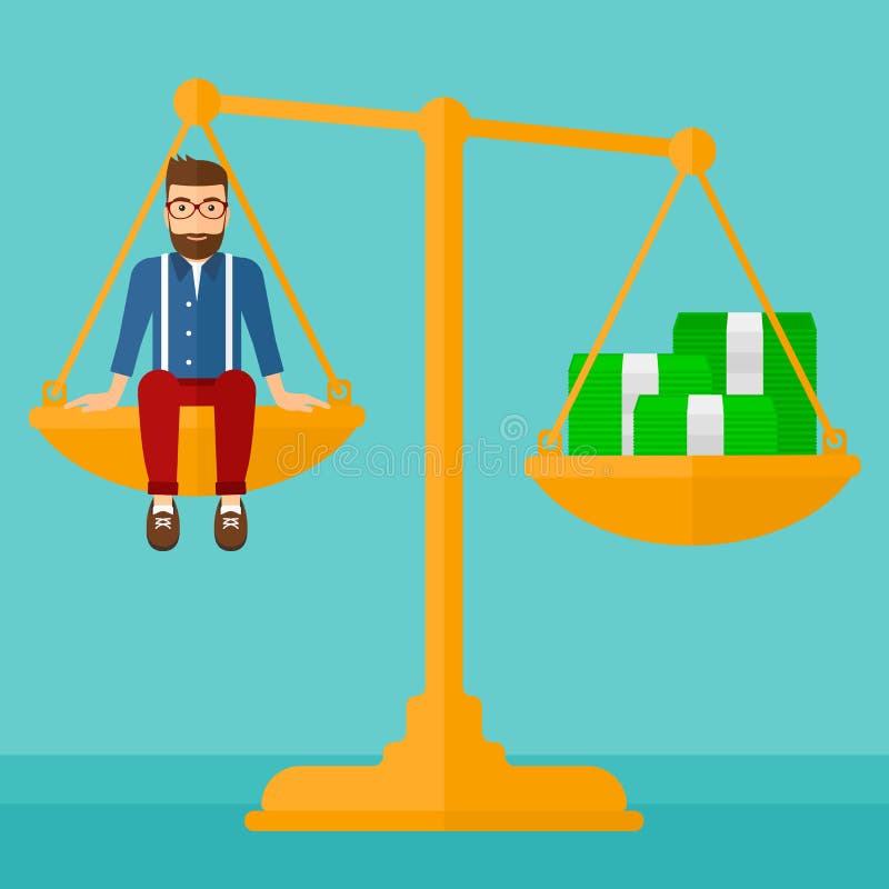 Man Scale Weighing Stock Illustrations – 397 Man Scale Weighing Stock ...