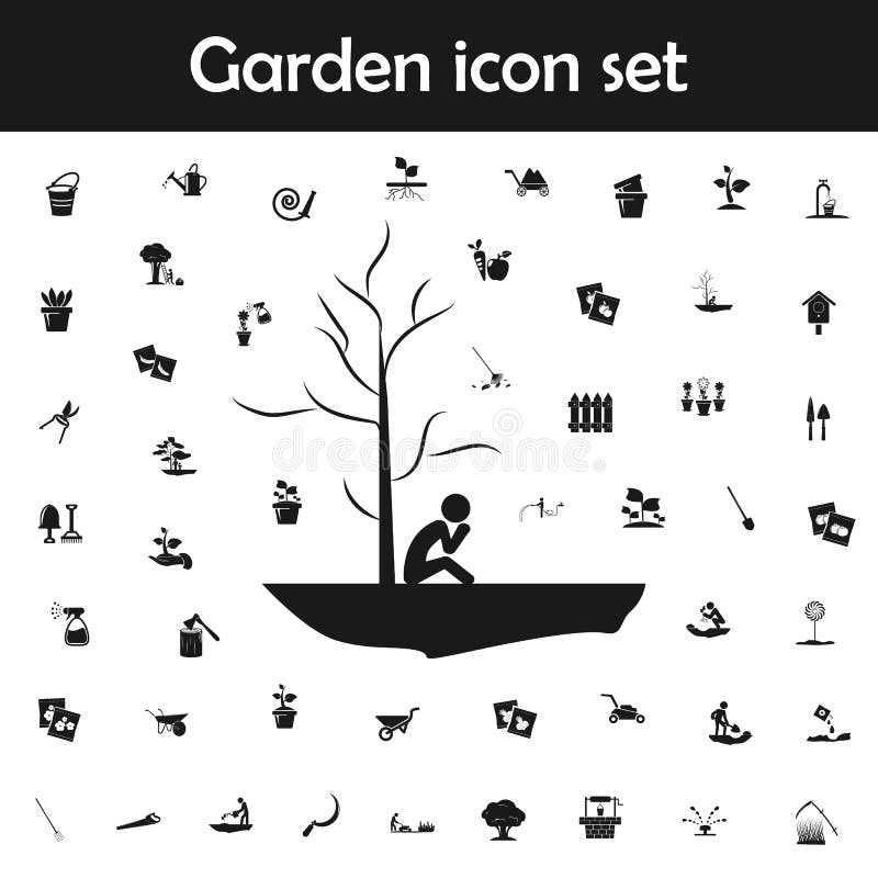 Cartoon Man Under Tree Stock Illustrations – 831 Cartoon Man Under Tree ...