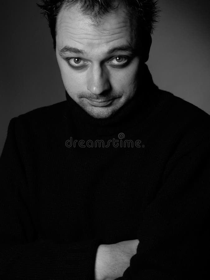 Man: skeptical stock photo. Image of head, skeptical, fashion - 174294