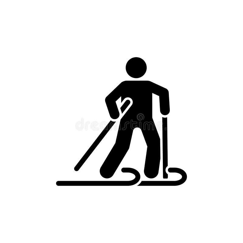 Man Ski Snow Adventure Icon. Element of Pictogram Adventure ...