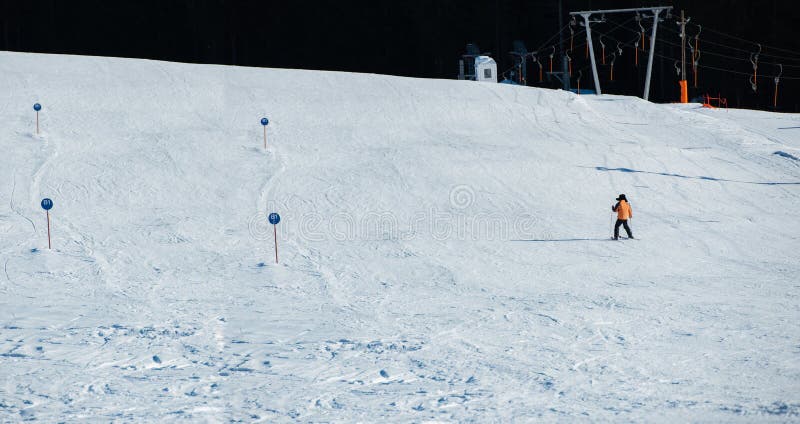 Man Skiing Down Open Slope Stock Photos - Free & Royalty-Free Stock ...