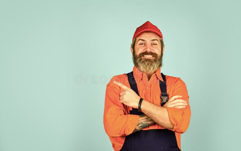 Man Skillful Worker. Laborer. Repairman Experienced Worker ...