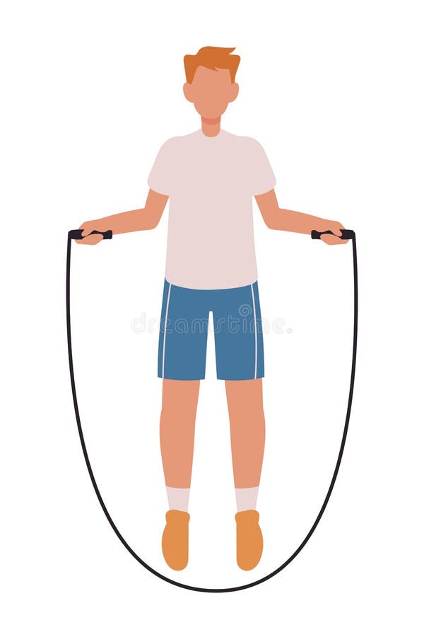 Man Skipping Rope Stock Illustrations – 975 Man Skipping Rope Stock ...