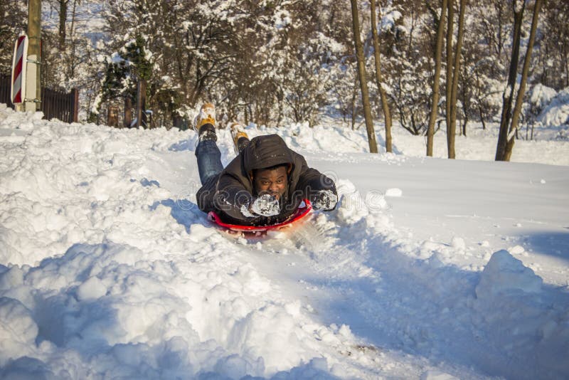 Man sledding stock photo. Image of person, track, hill - 37628924