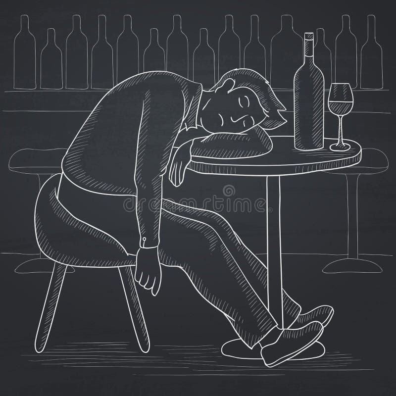 Drunk Man Sleeping Stock Illustrations – 222 Drunk Man Sleeping Stock ...