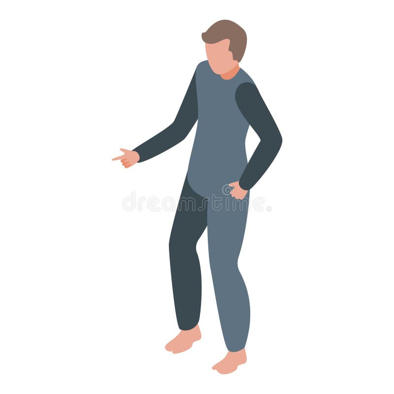 Man is Sleepwalking and Pointing with His Finger Stock Vector ...
