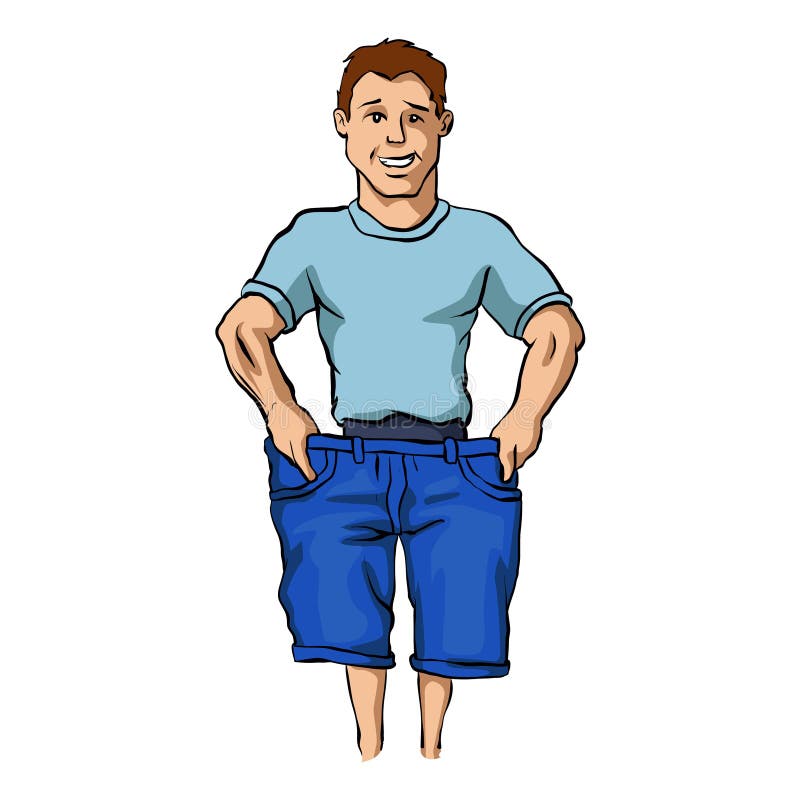 Man With Slim Body Stock Vector - Image: 72028495