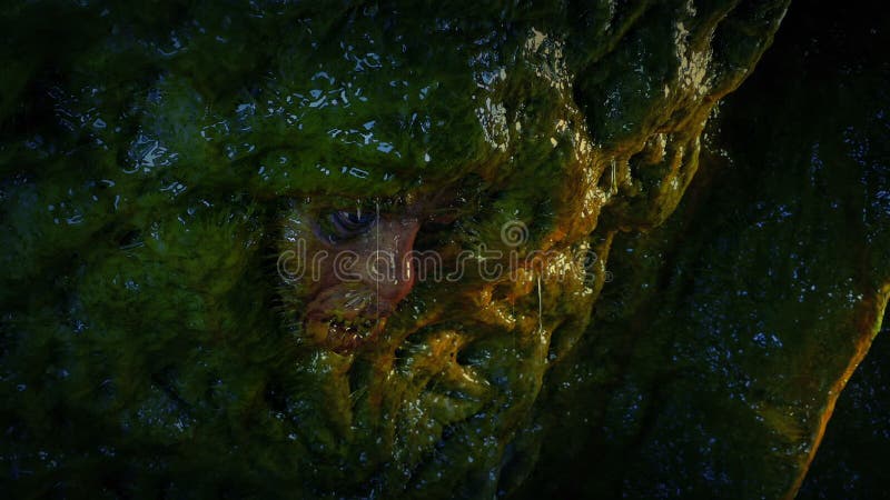Man in Slimy Alien Cave Wall Stock Footage - Video of extraterrestrials ...