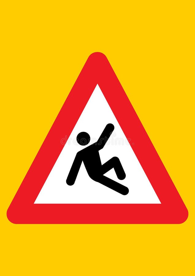 Man slipping icon stock illustration. Illustration of icon - 7710015