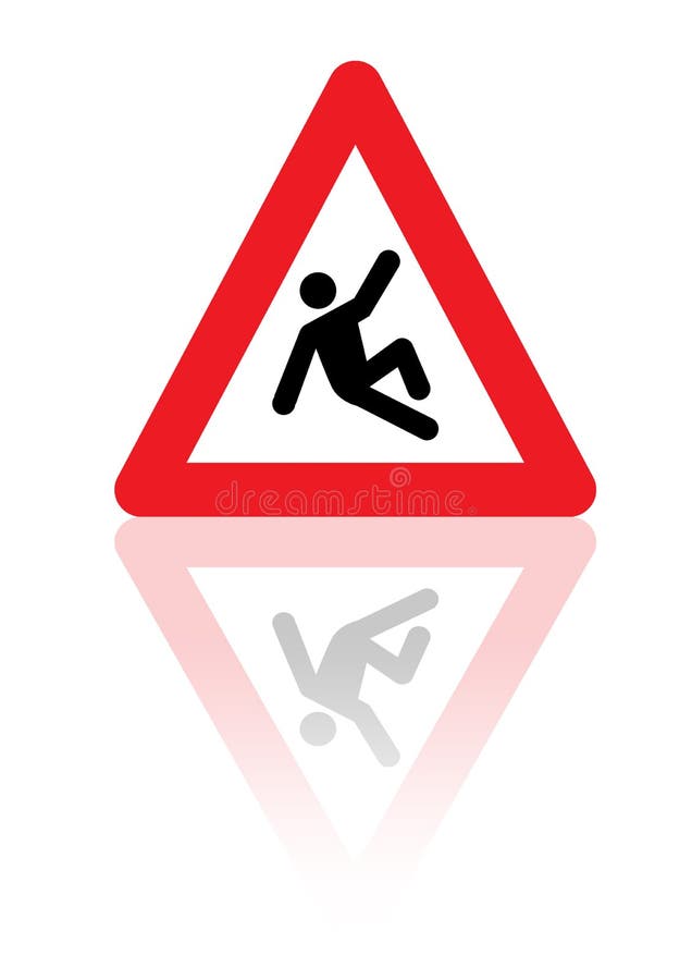 Man slipping icon stock illustration. Illustration of icon - 7710015