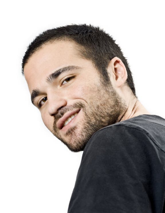 Man with small beard stock photo. Image of happiness, satisfaction ...