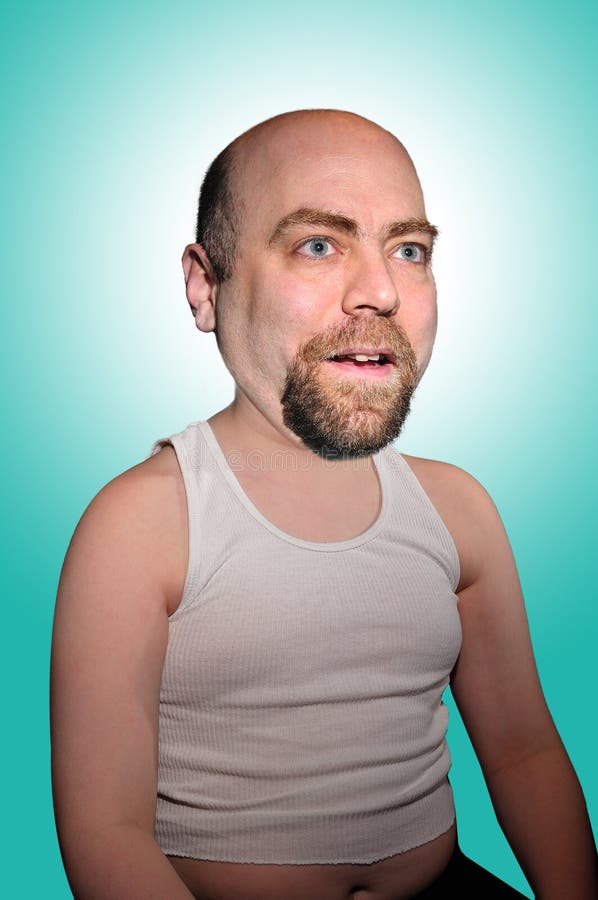 Man in small T-shirt stock image. Image of dress, male - 20223071