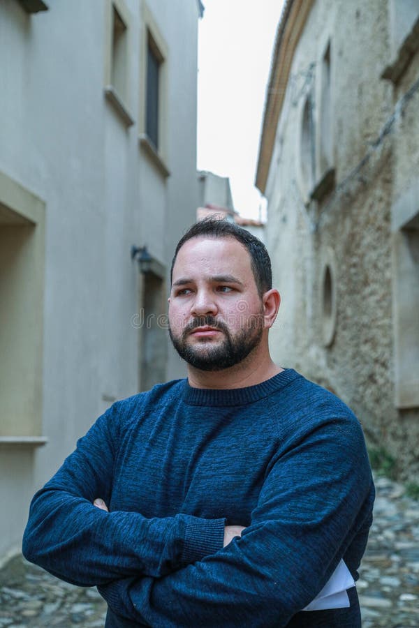 Man in the Small Town Angry Stock Image - Image of anger, look: 352488857