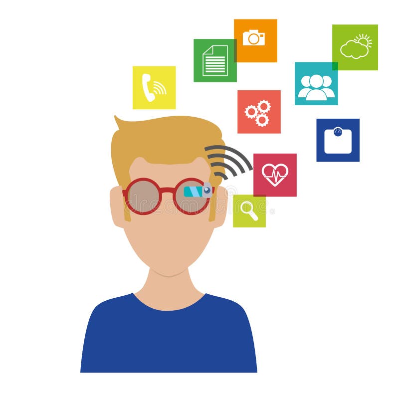Smart Glasses Apps Stock Illustrations – 450 Smart Glasses Apps Stock ...