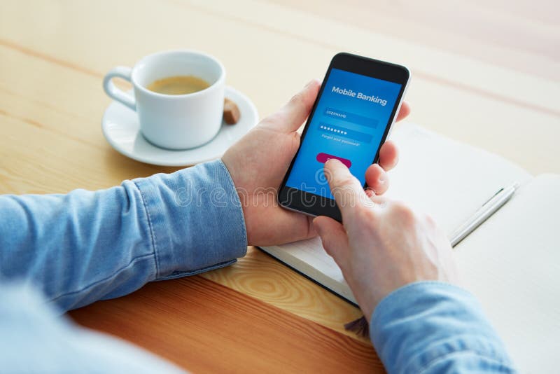 Man with smartphone stock image. Image of concept, digital - 70282059