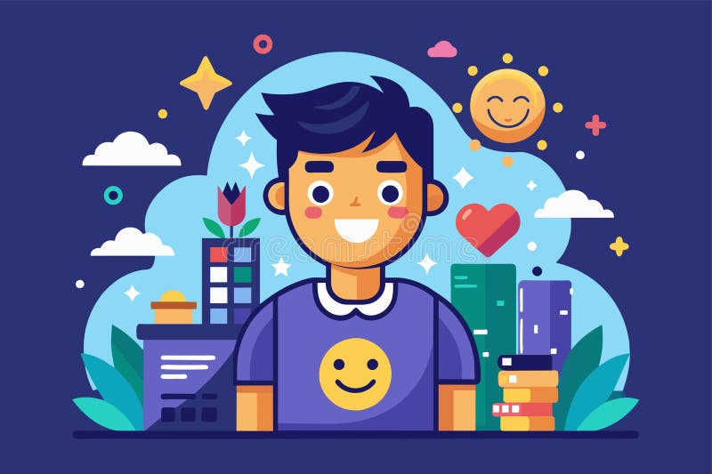 A Man with a Smile on His Face, Expressing Happiness and Joy, Happiness ...